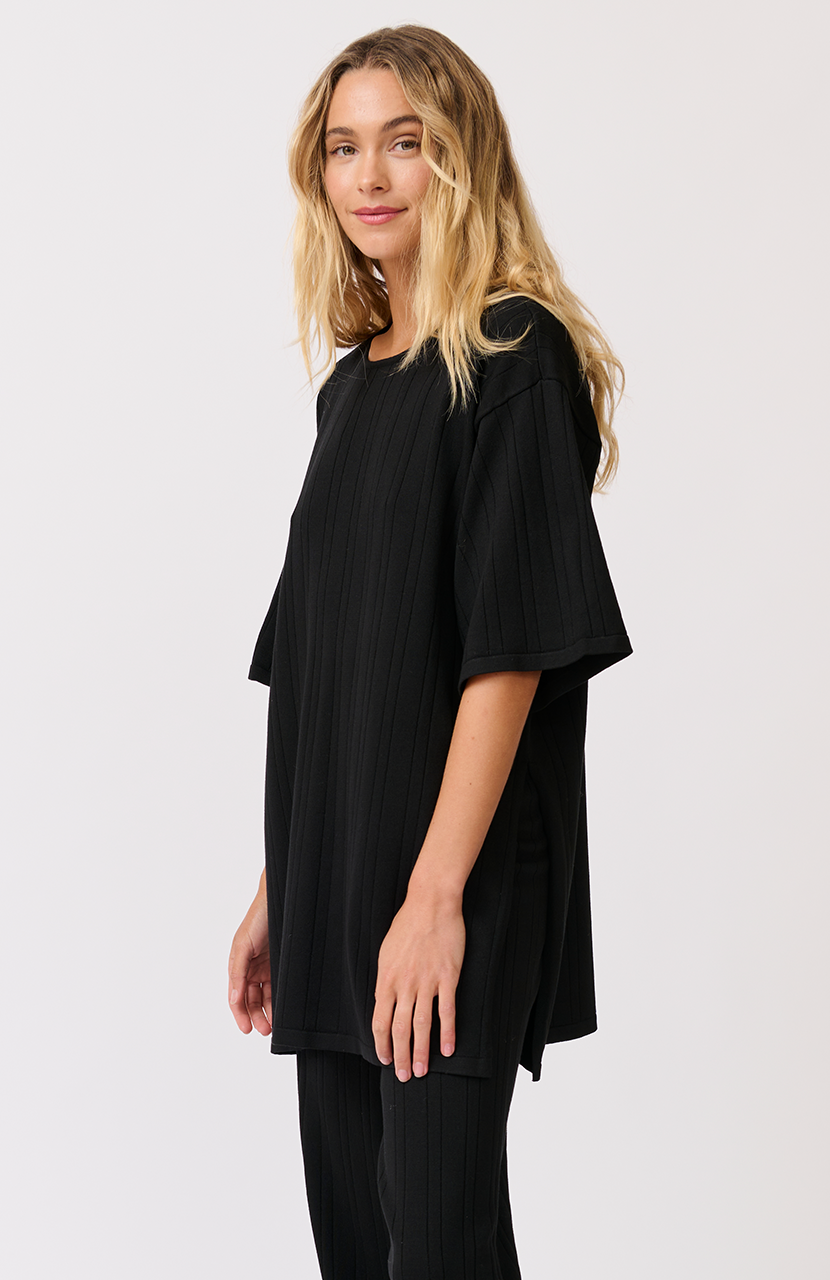 Trisha Top - Black Knit – Cartel & Willow