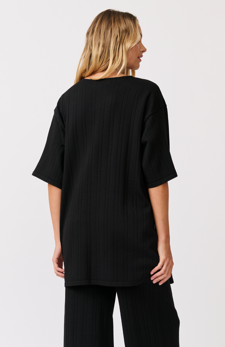 Trisha Top - Black Knit – Cartel & Willow