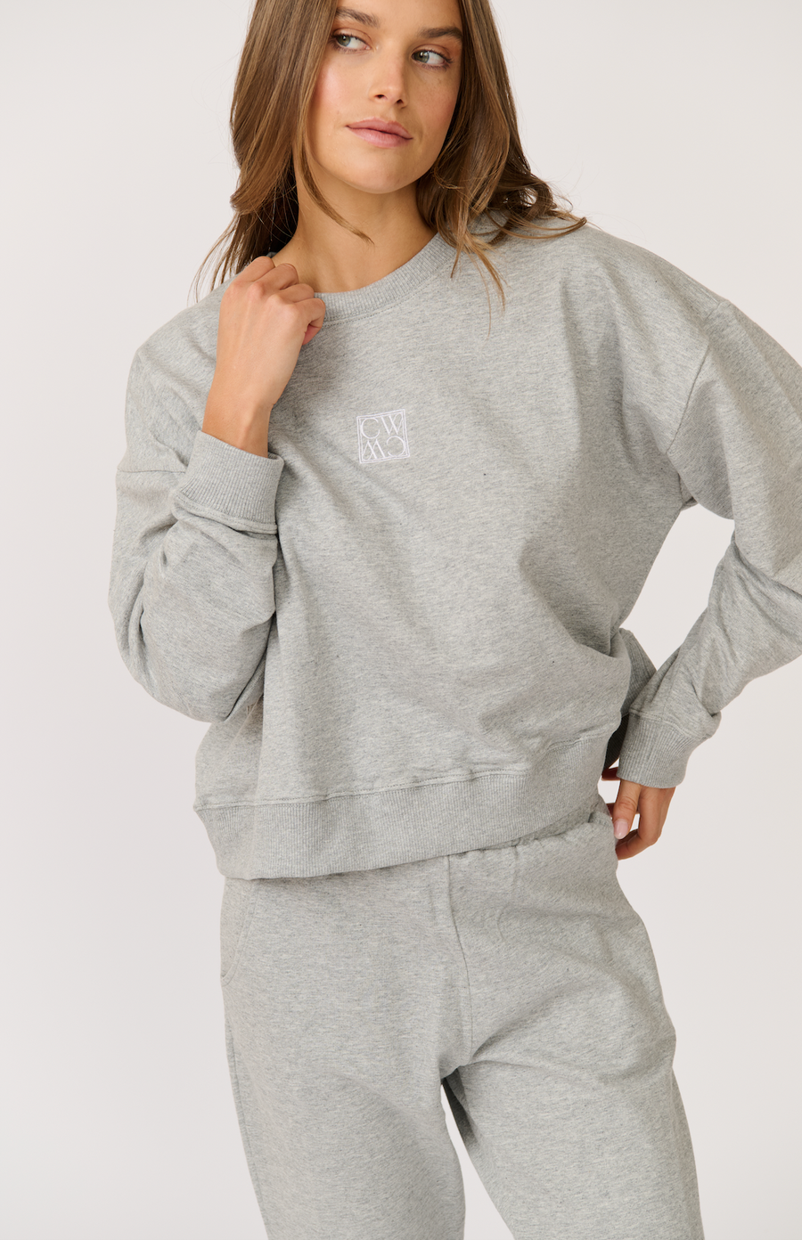 Ada Slim Sweater - Mist Marle – Cartel & Willow