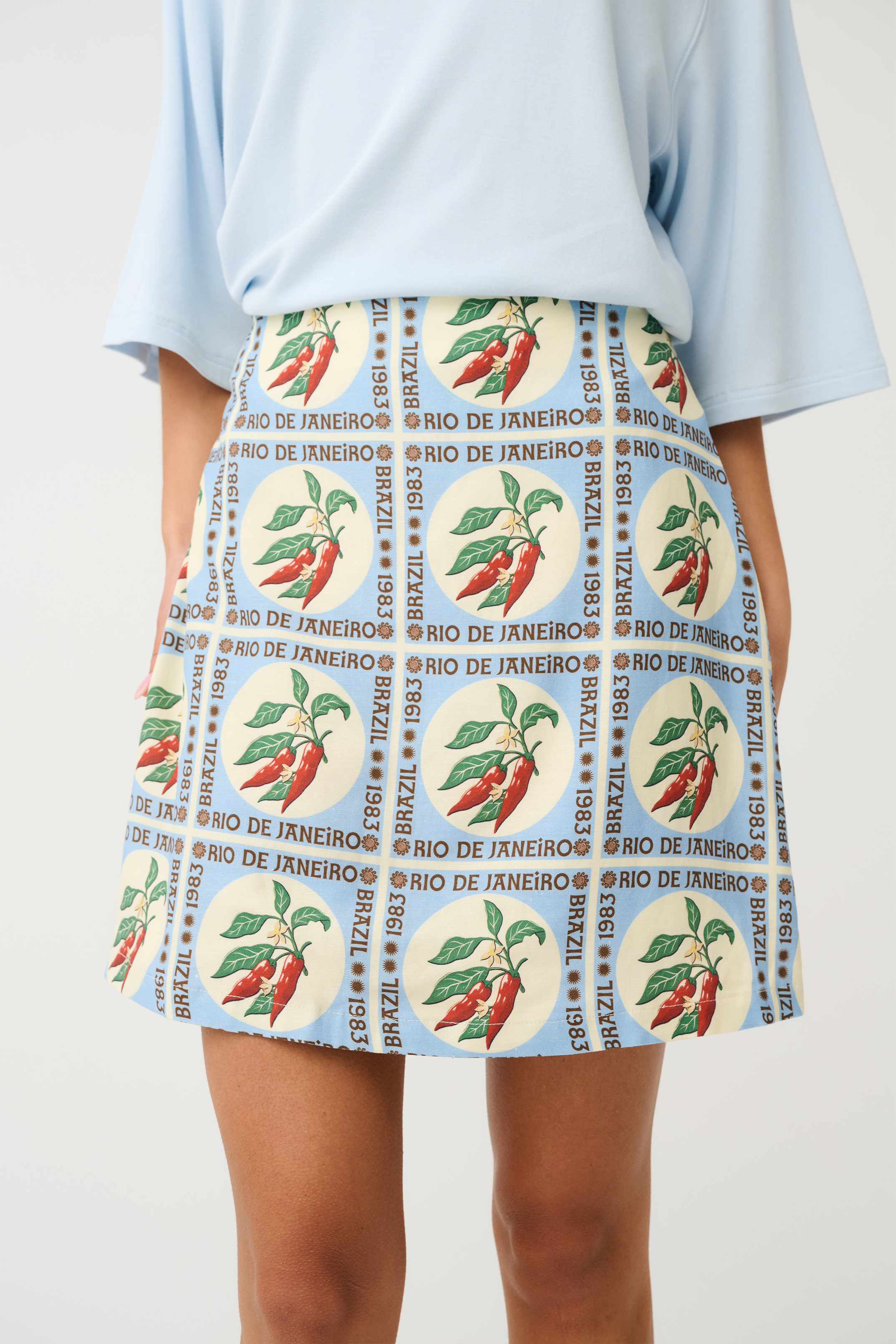 Zyla Mini Skirt - Chilli – Cartel & Willow